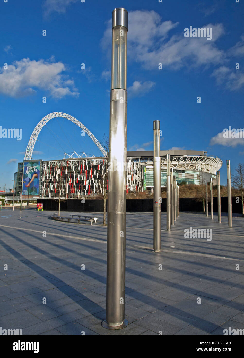 View of Wembley Stadium, London Borough of Brent, London, England ...