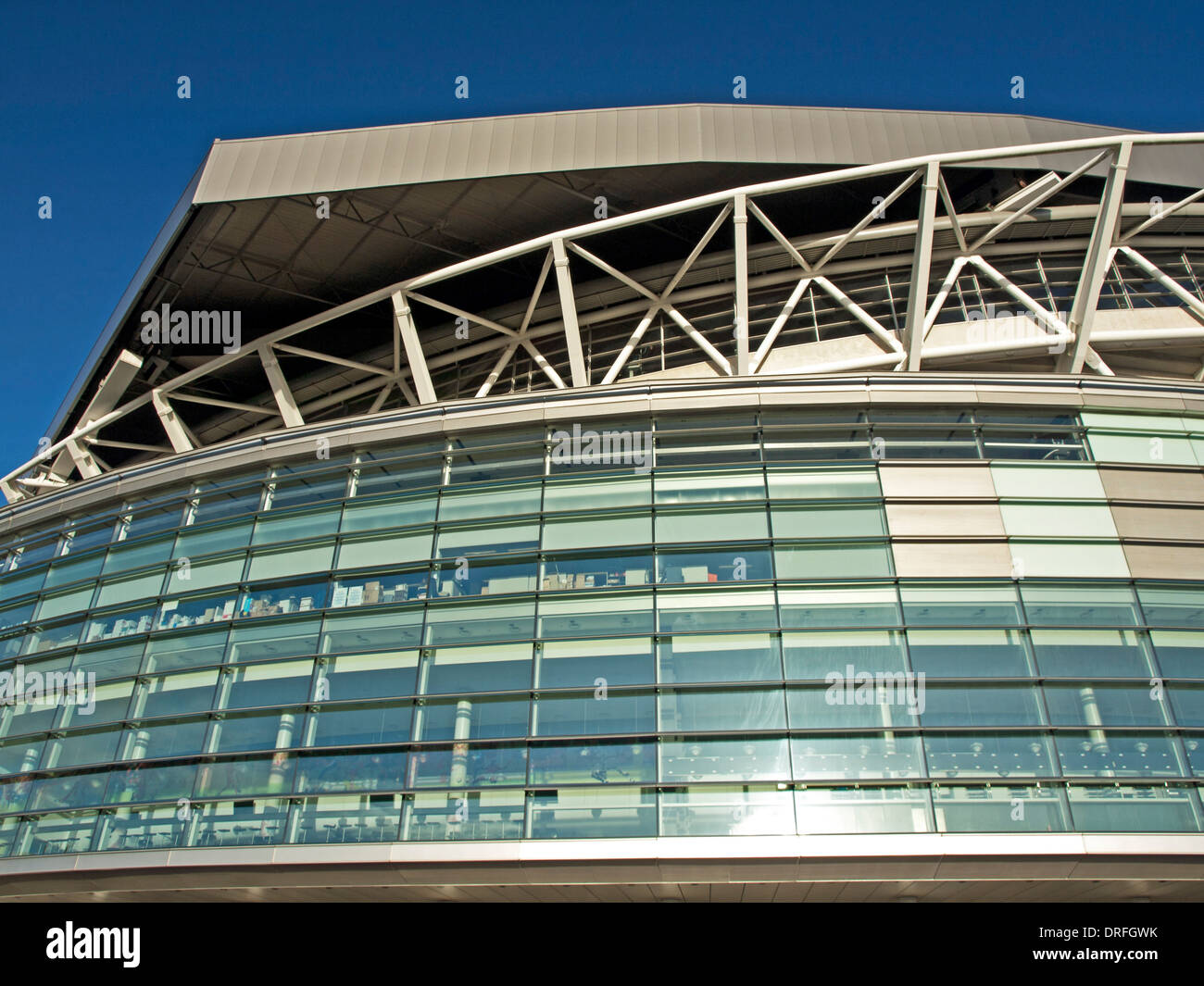Detail of Wembley Stadium, London Borough of Brent, London, England ...