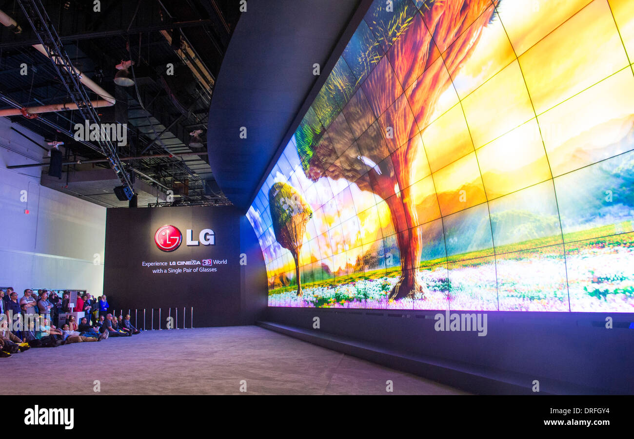The LG booth at the CES show held in Las Vegas Stock Photo - Alamy