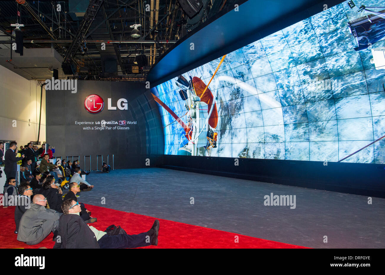 The LG booth at the CES show held in Las Vegas Stock Photo - Alamy