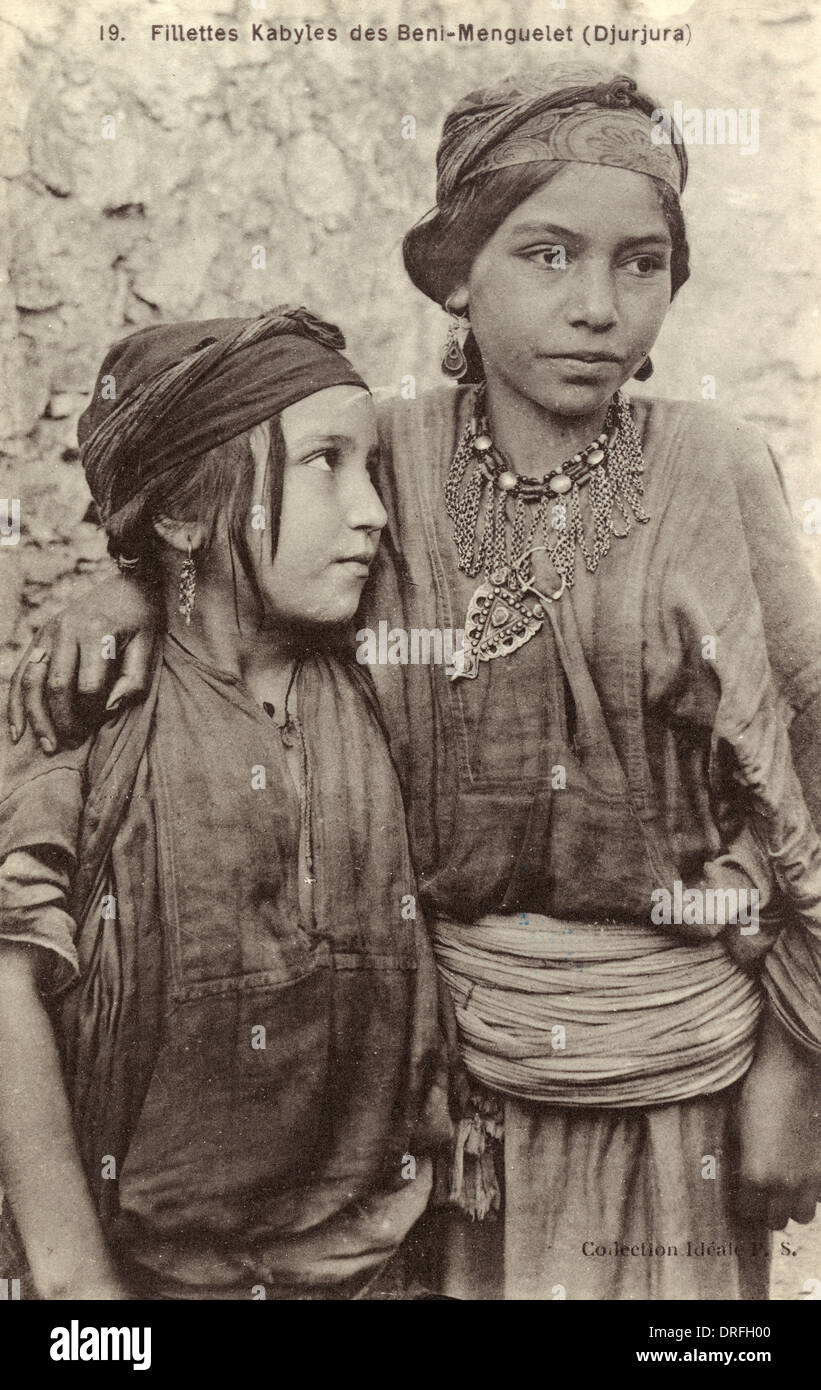 Young Kabyle Girls from the Djurjura Mountains Stock Photo - Alamy