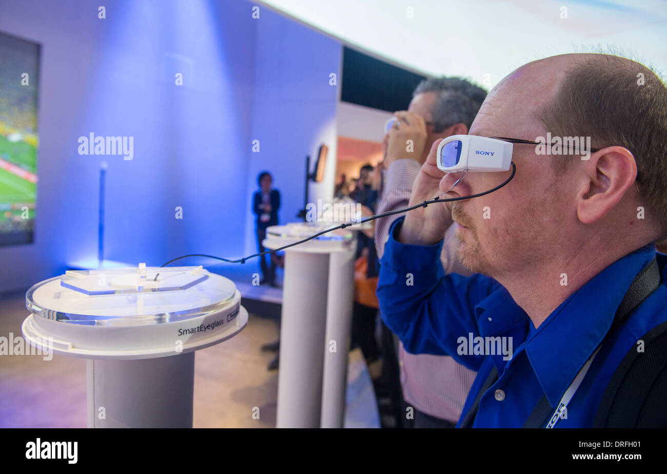 The Sony booth at the CES show held in Las Vegas Stock Photo - Alamy