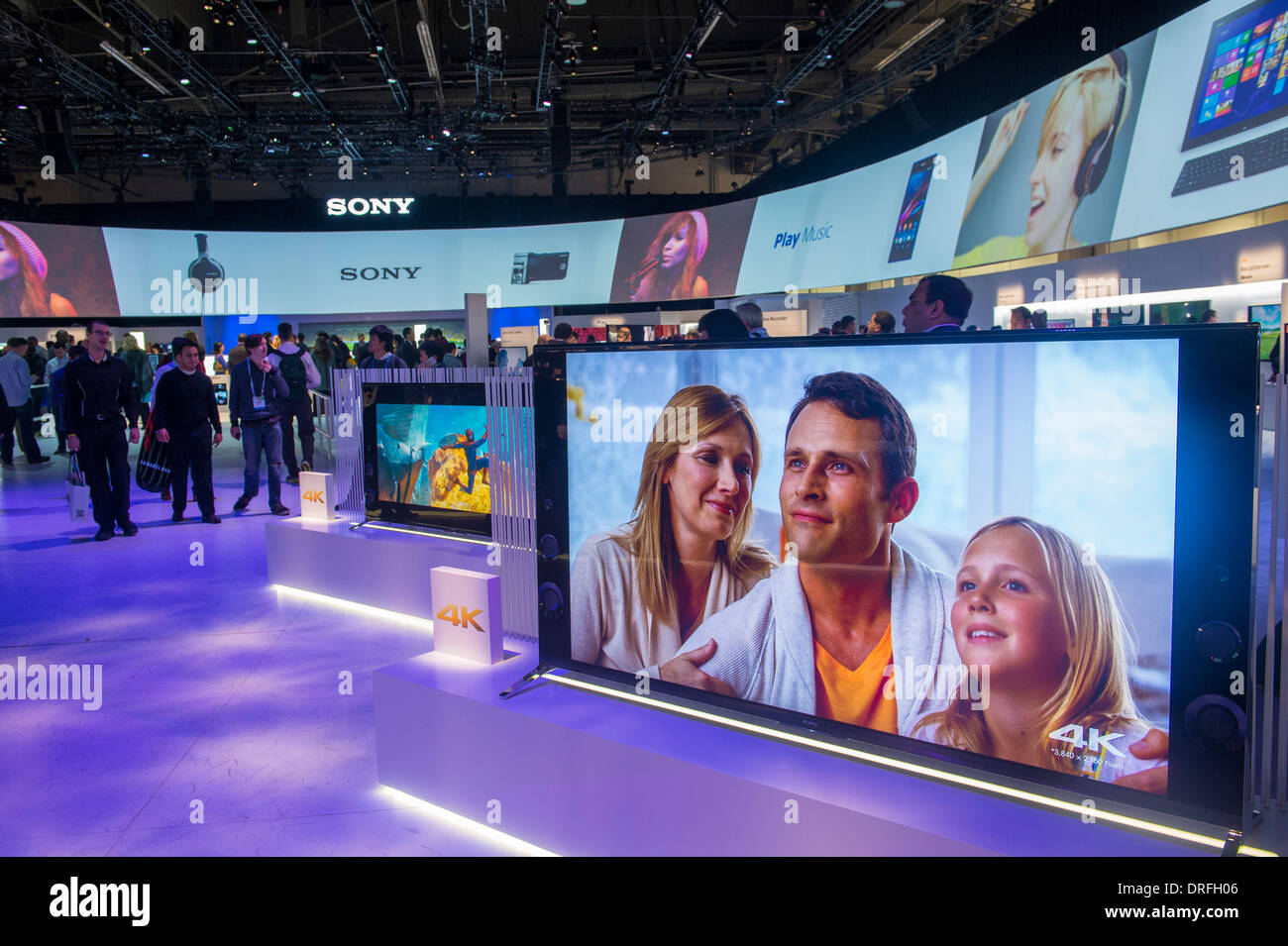 The Sony booth at the CES show held in Las Vegas Stock Photo - Alamy