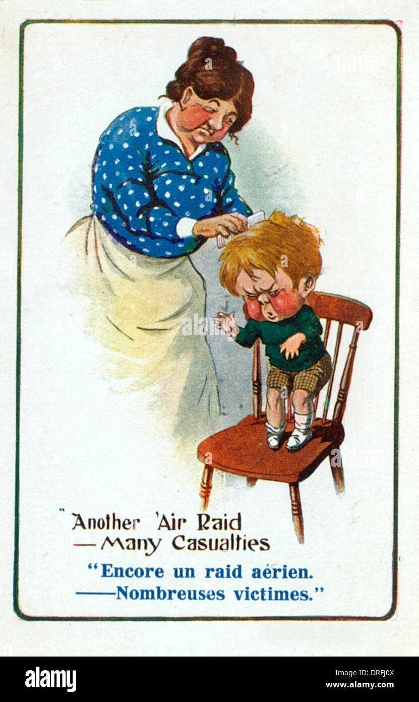 Mother searching for nits in boy's hair Stock Photo - Alamy