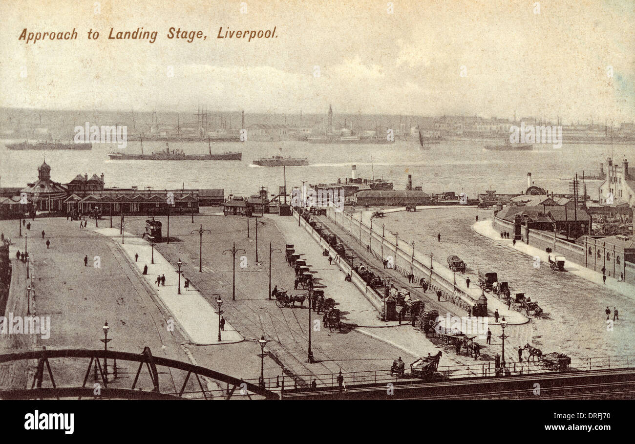 Approach to the Landing Stage - Liverpool Stock Photo - Alamy