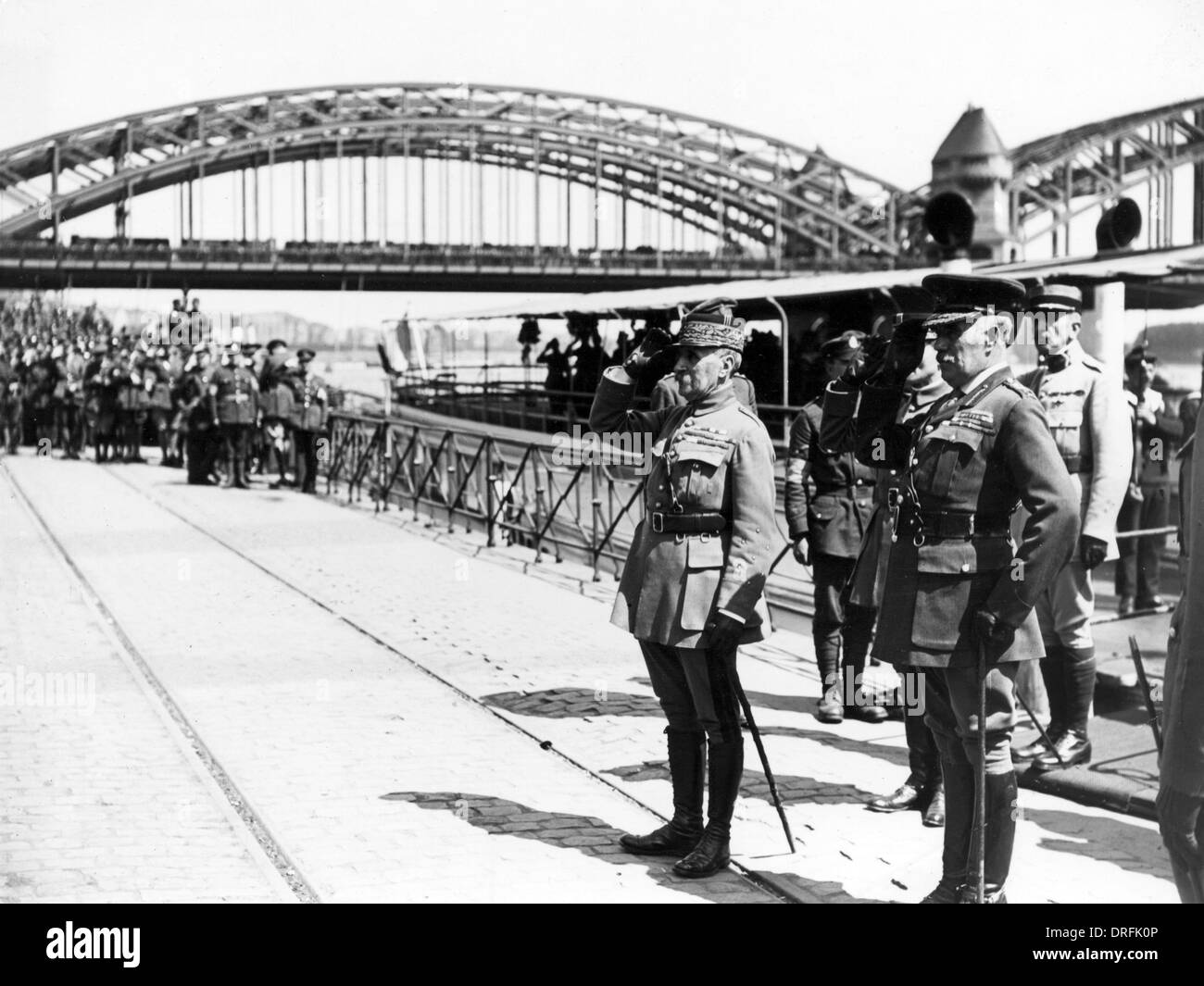 Marshal Foch and General Robertson in Cologne, Germany Stock Photo - Alamy