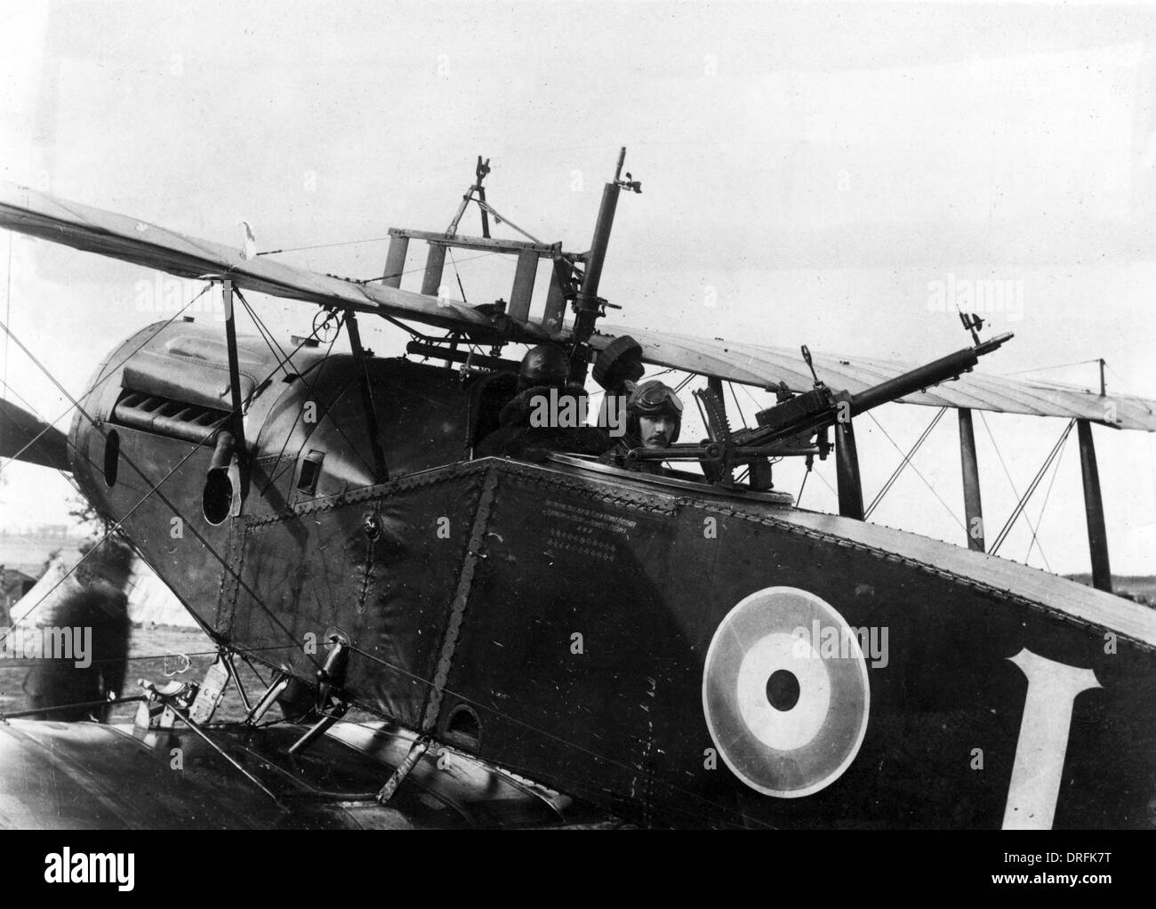 Four-gun Bristol fighter plane at Agincourt, France Stock Photo - Alamy