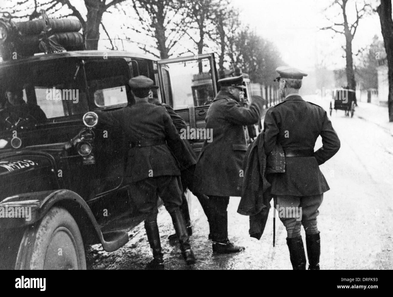 General Sir Douglas Haig arriving at Chantilly, France Stock Photo - Alamy