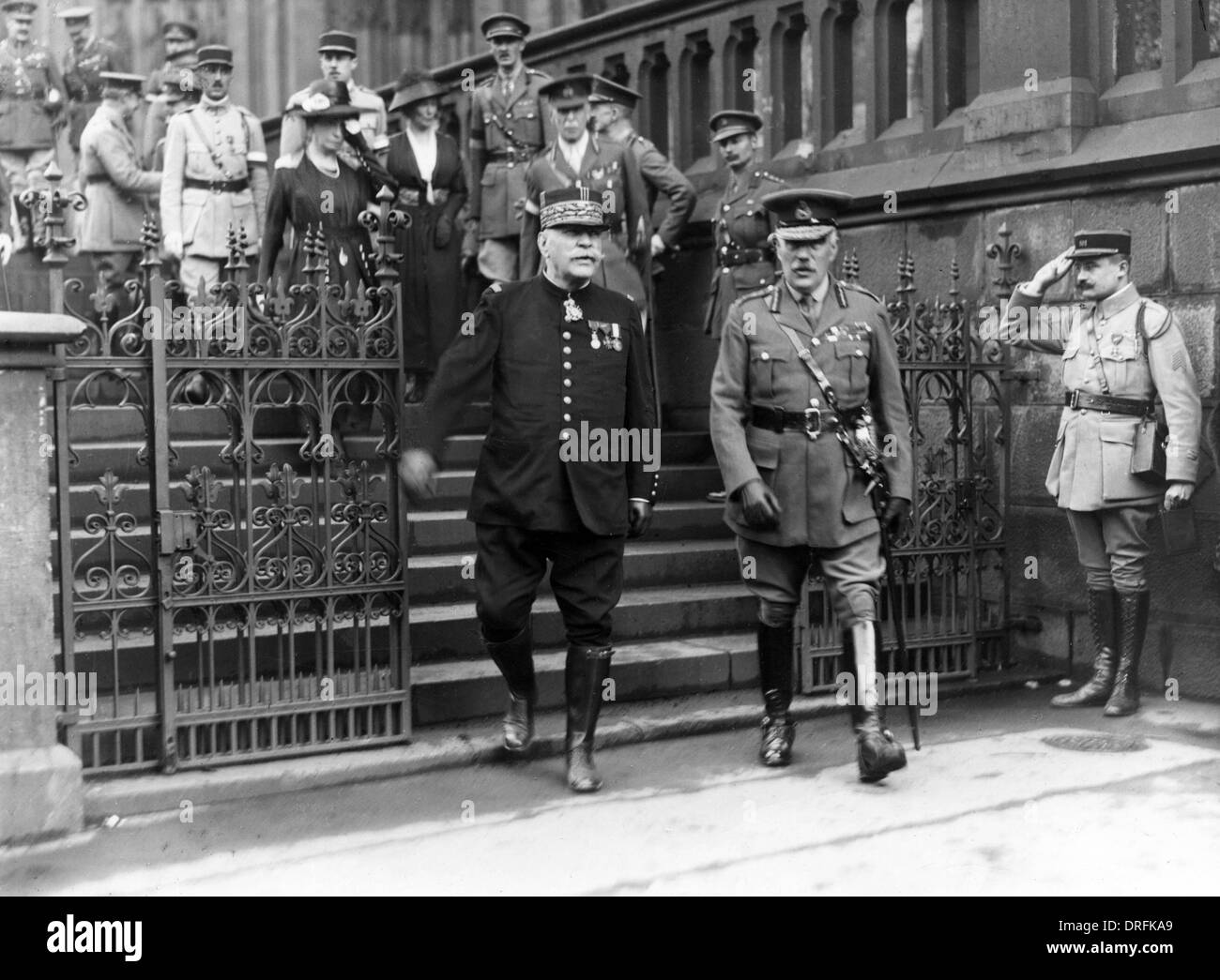 General Joffre and Sir William Robertson in Cologne Stock Photo - Alamy