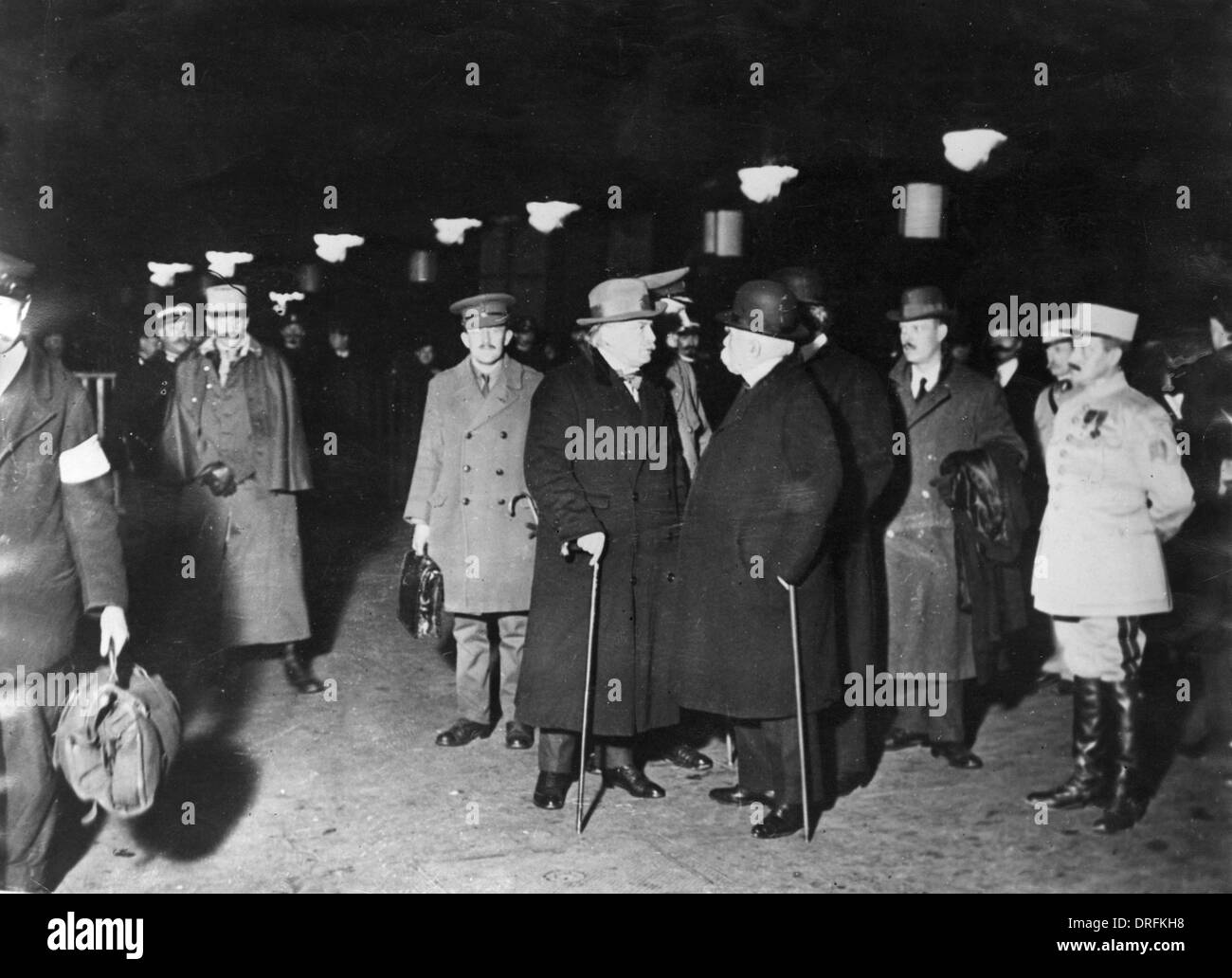 Lloyd George, Clemenceau and others during WW1 Stock Photo - Alamy