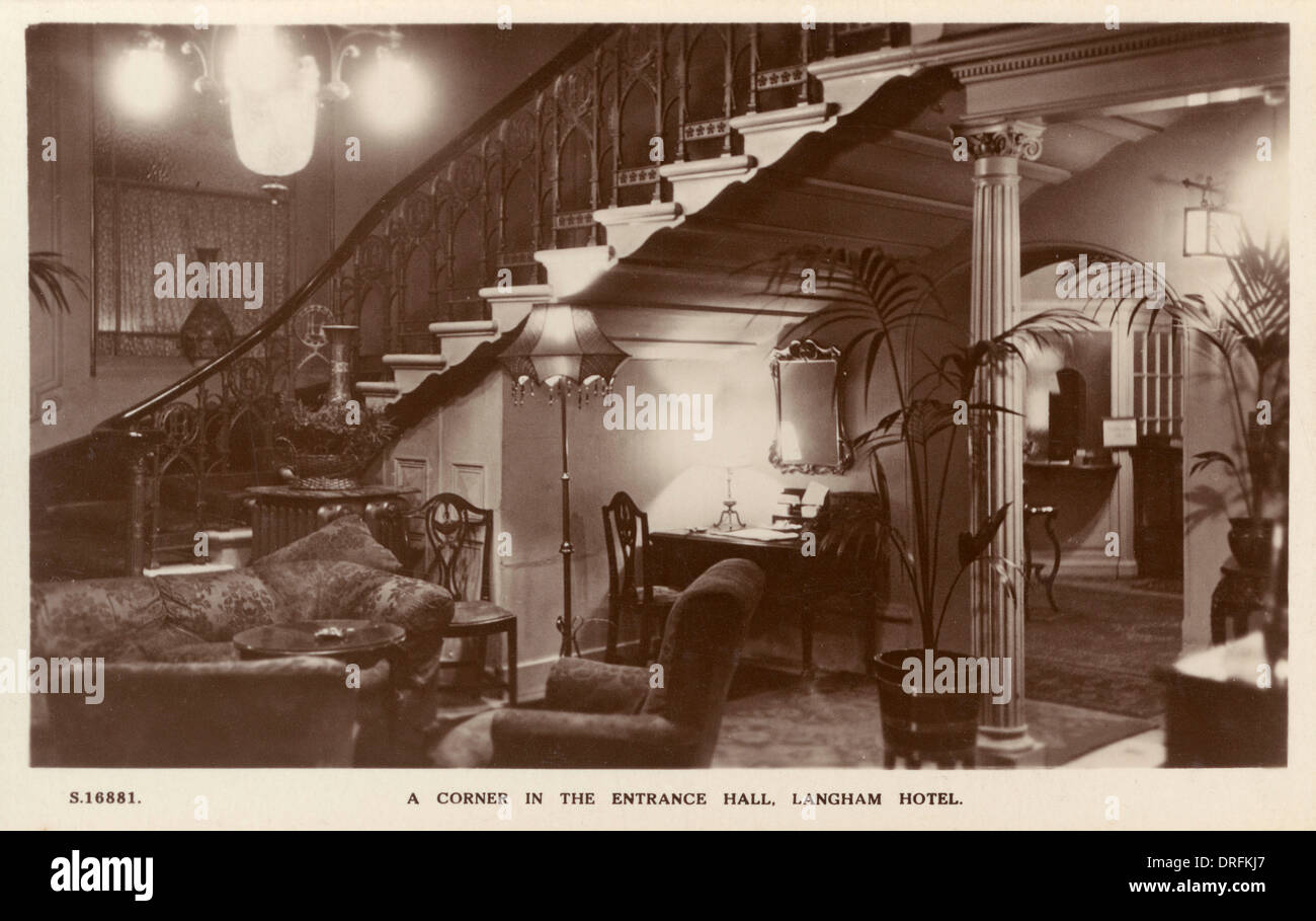 Entrance Hall, Langham Hotel, London W1 Stock Photo - Alamy