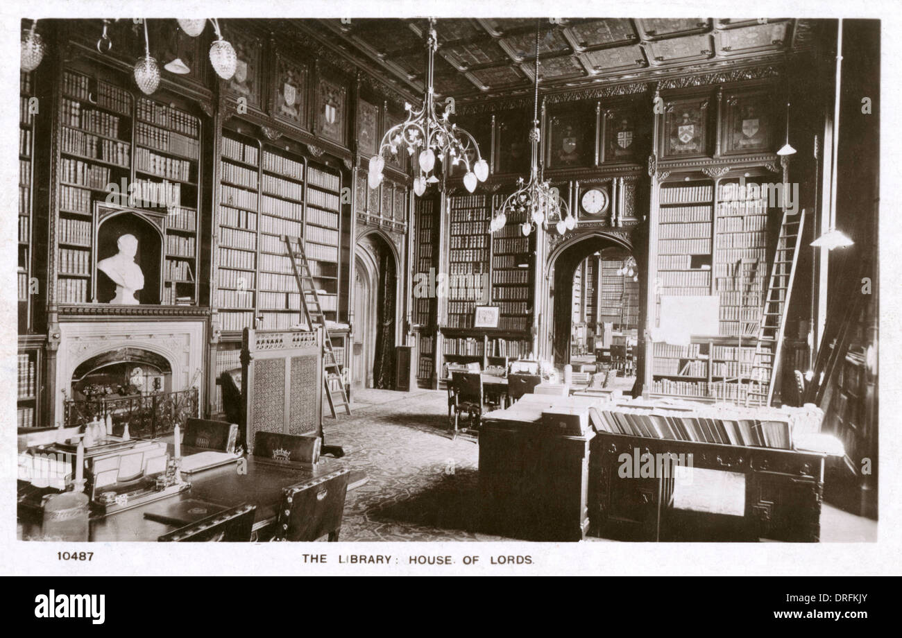 The Library, House of Lords, London Stock Photo - Alamy