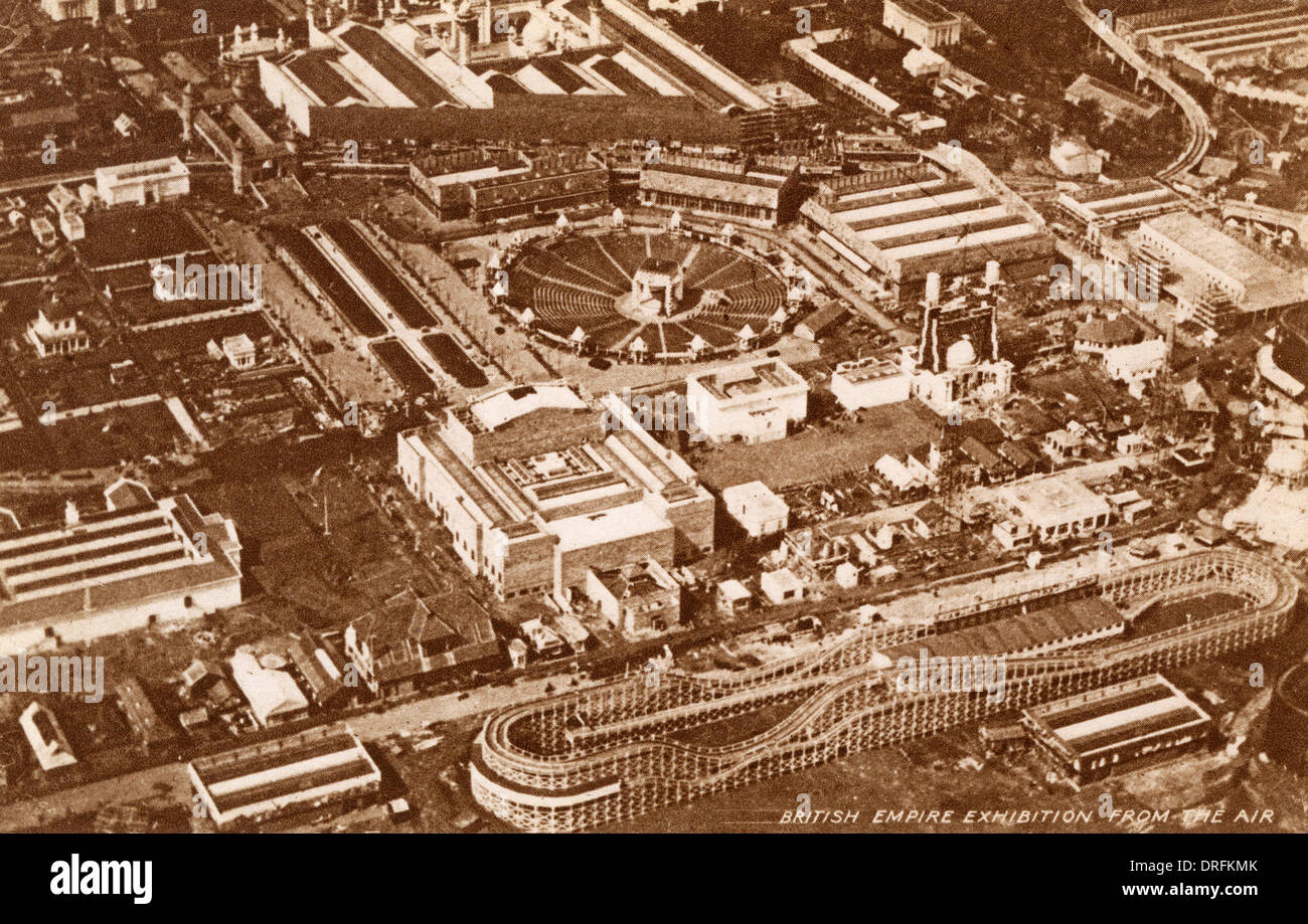 Aerial view, British Empire Exhibition, Wembley Stock Photo - Alamy