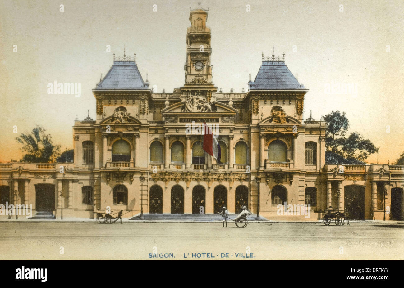 Town Hall Saigon - Indochina Stock Photo - Alamy