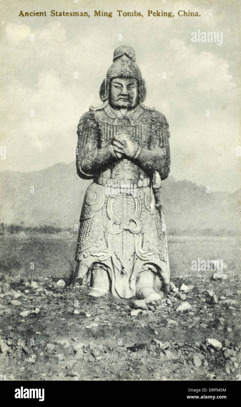 Statue on the Divine Road - Ming Tombs, Beijing, China Stock Photo - Alamy