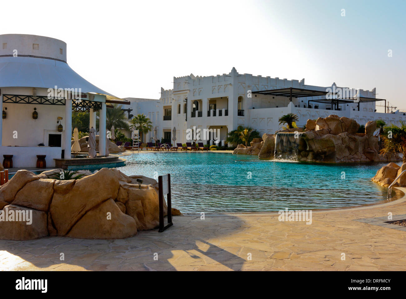 Swimming Pool of a luxury Hotel in Doha, Qatar Stock Photo - Alamy