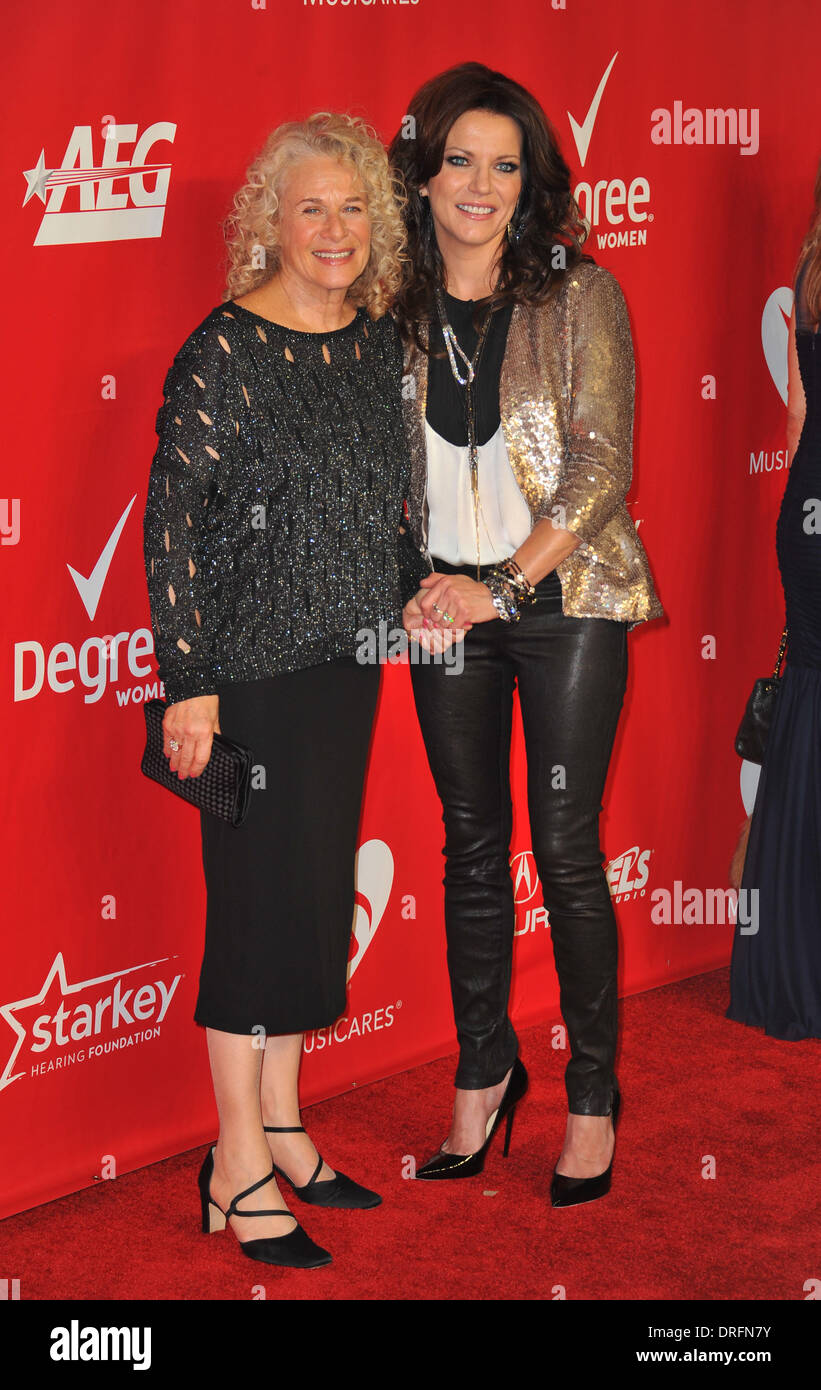 Los Angeles, California, USA. 24th Jan, 2014. Carole King, Martha ...