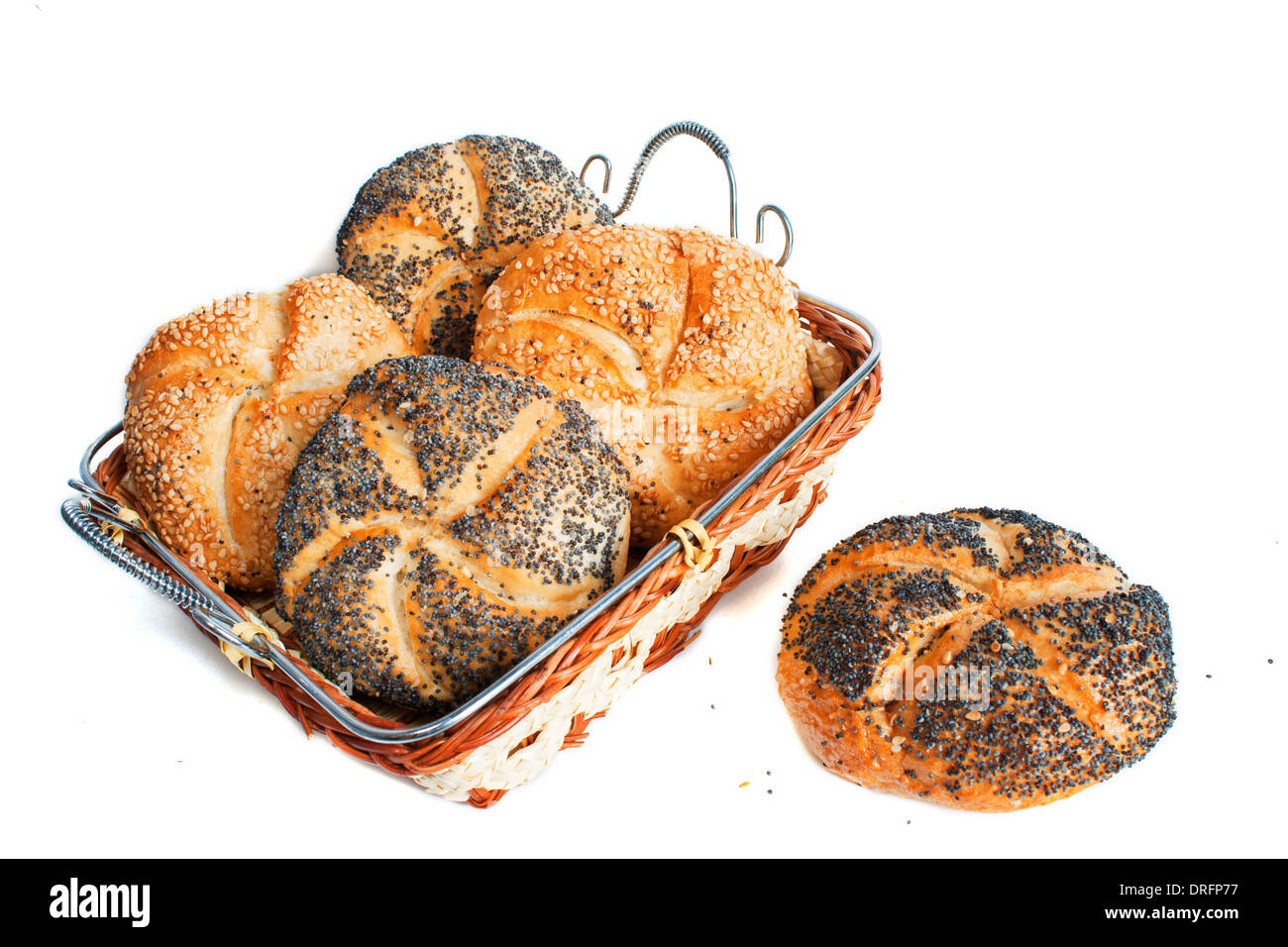 Baker bakery bread display Cut Out Stock Images & Pictures - Alamy