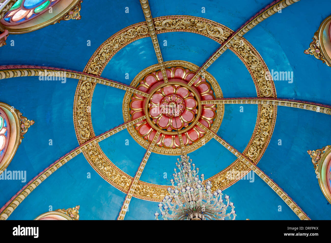Inside the prayer hall at Sathya Sai Baba Super Speciality hospital ...