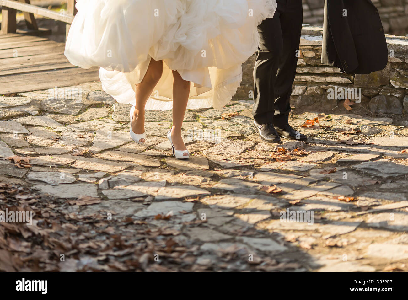 Happy wedding feet hi-res stock photography and images - Alamy