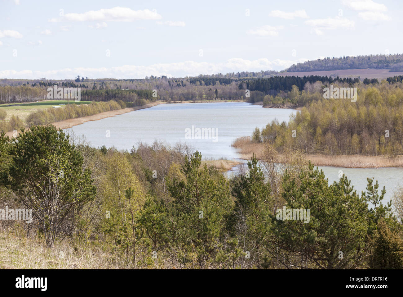 Open pit lake in Ranstad Stock Photo - Alamy