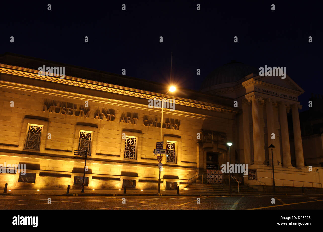 Exterior of Perth Museum and Art Gallery at night Perth Scotland ...