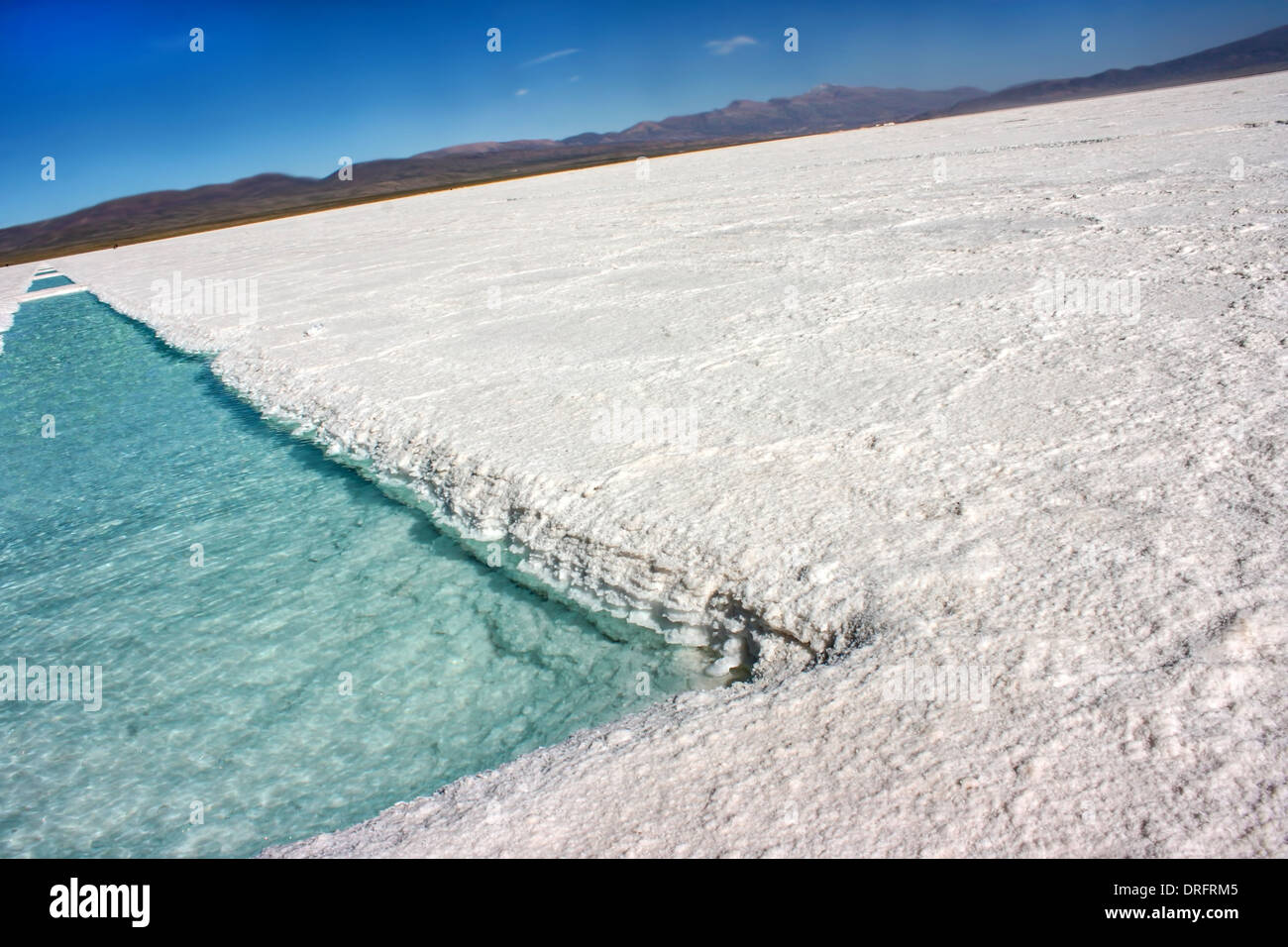 A huge salt field in the north of Argentina Stock Photo - Alamy