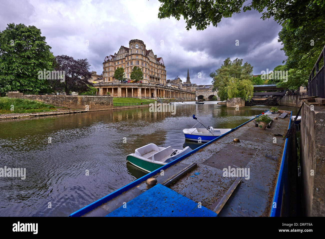 The River Avon in Bath is an English river in the south west of the ...