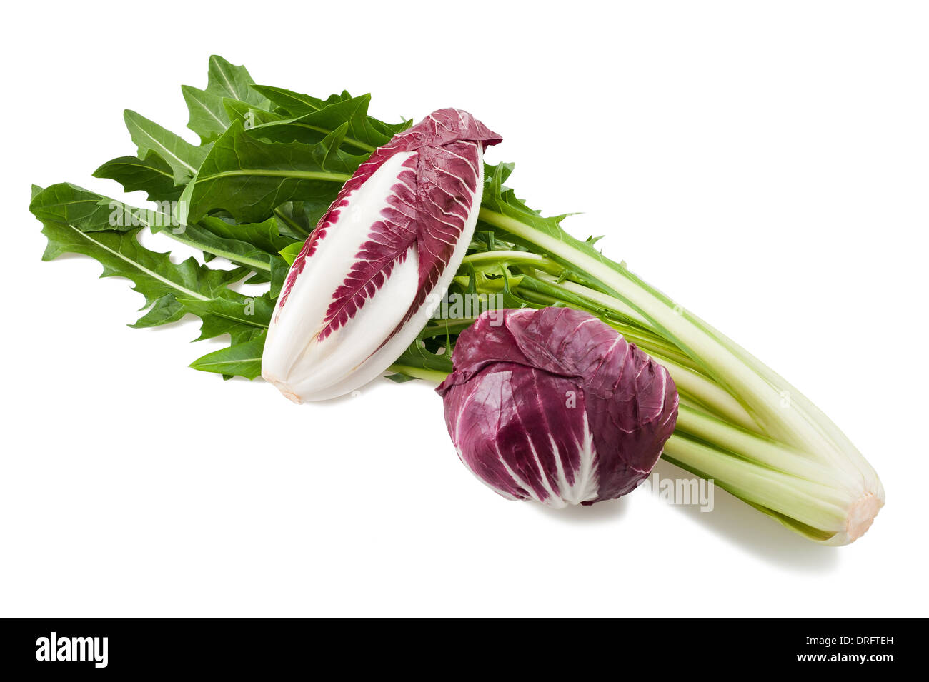 salade mix isolated on white Stock Photo - Alamy