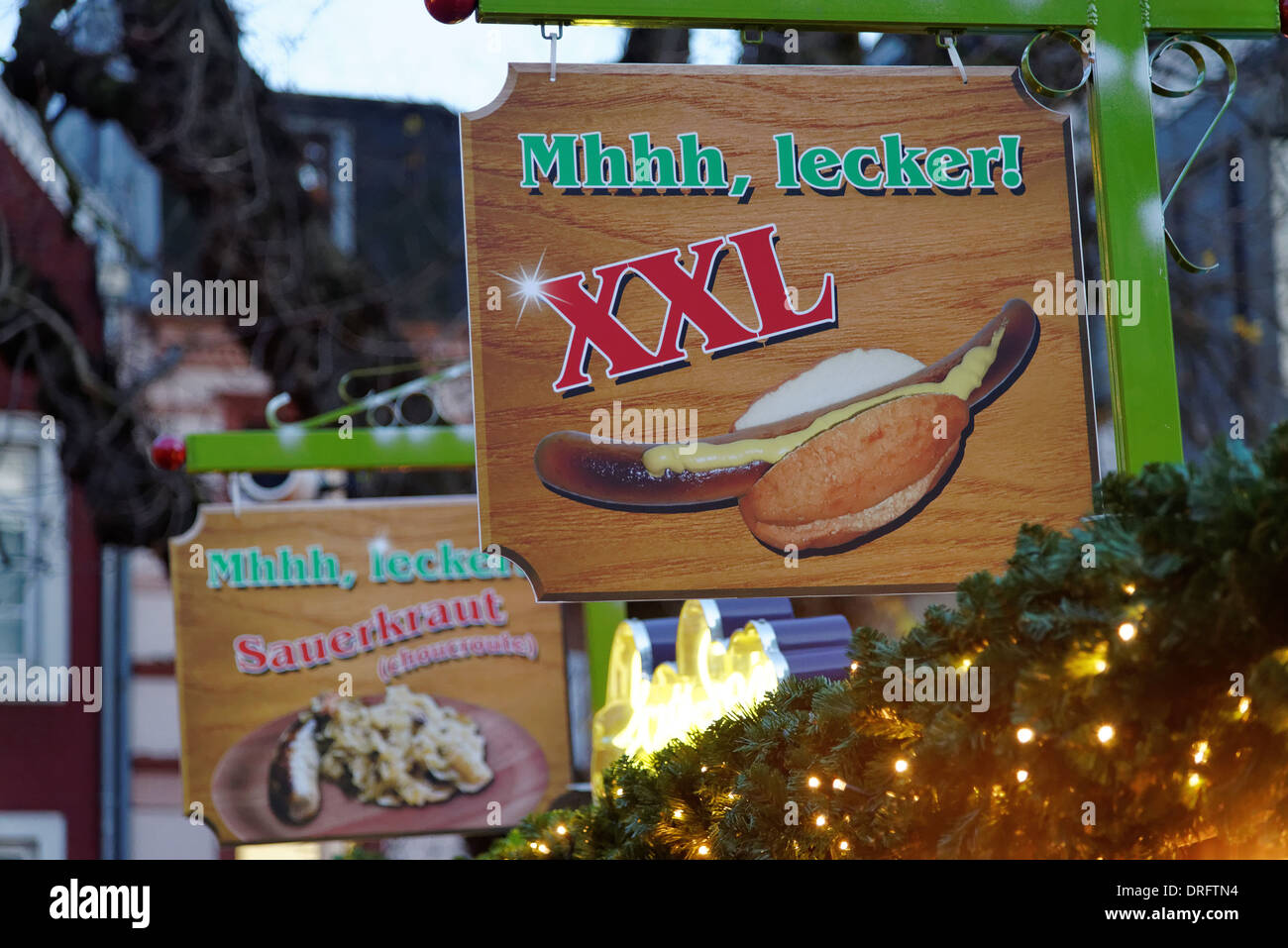 German christmas market signs hi-res stock photography and images - Alamy
