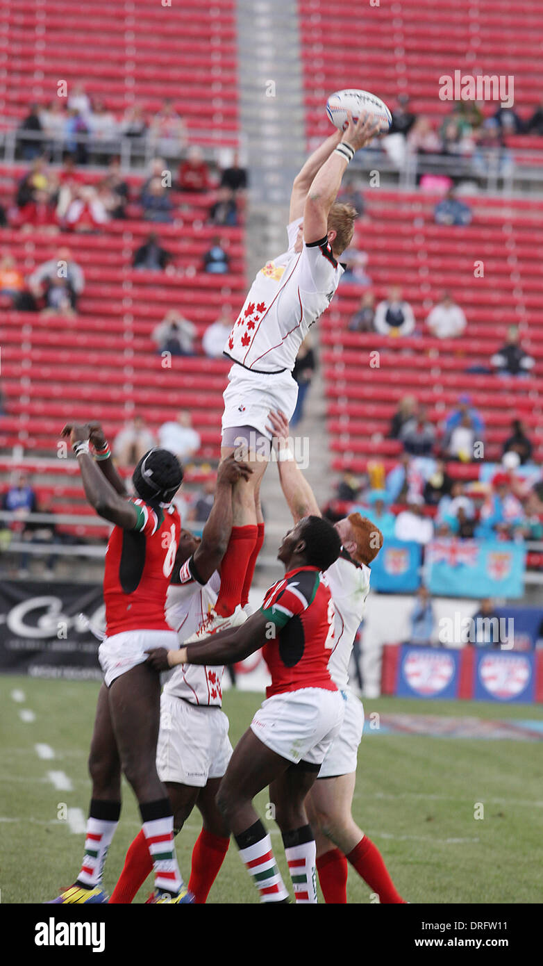 Las Vegas, Nevada, USA. 25th Jan, 2014. Kenya rugby players compete ...