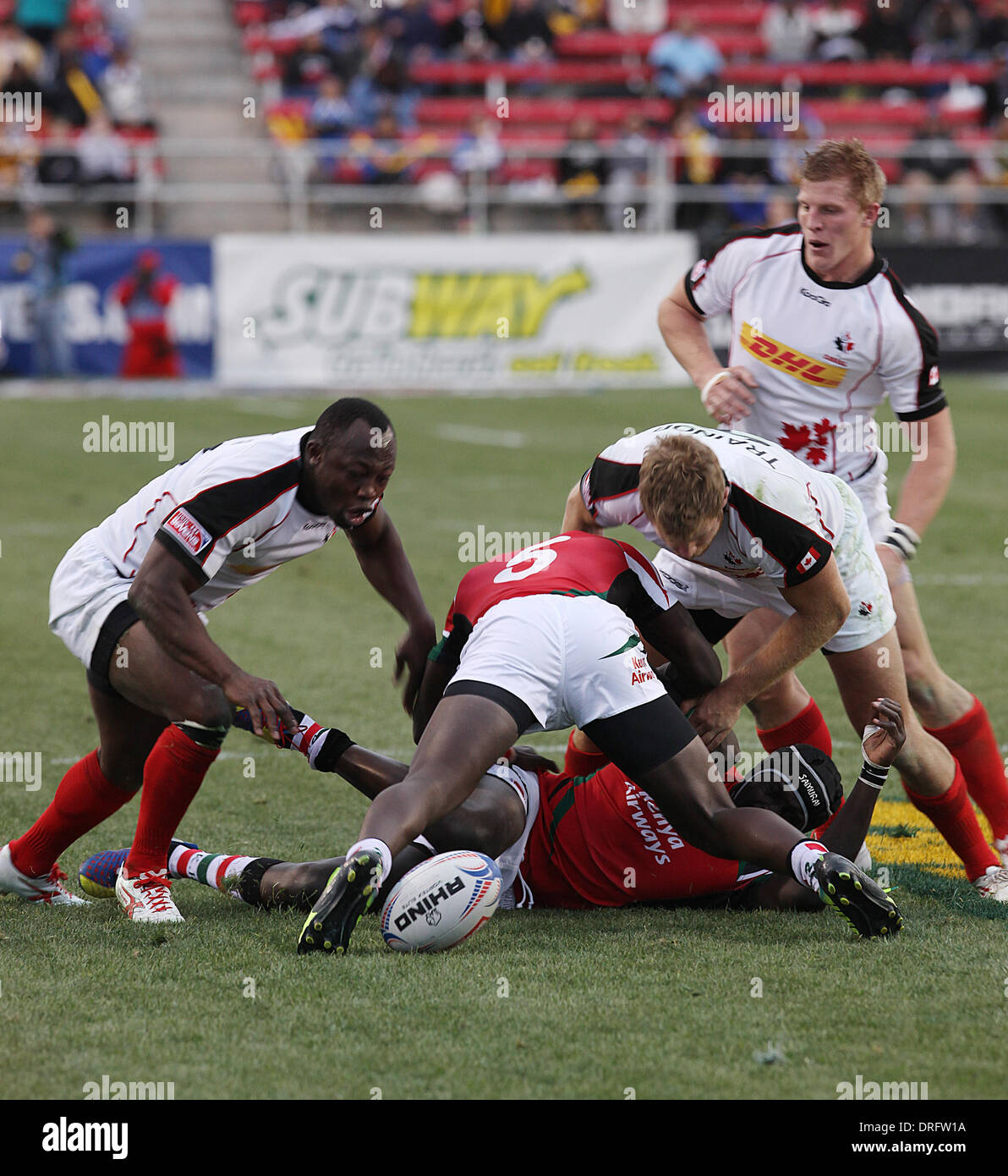 Las Vegas, Nevada, USA. 25th Jan, 2014. Kenya rugby players compete ...