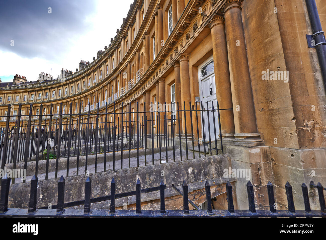 The Circus is an example of Georgian architecture in the city of Bath ...