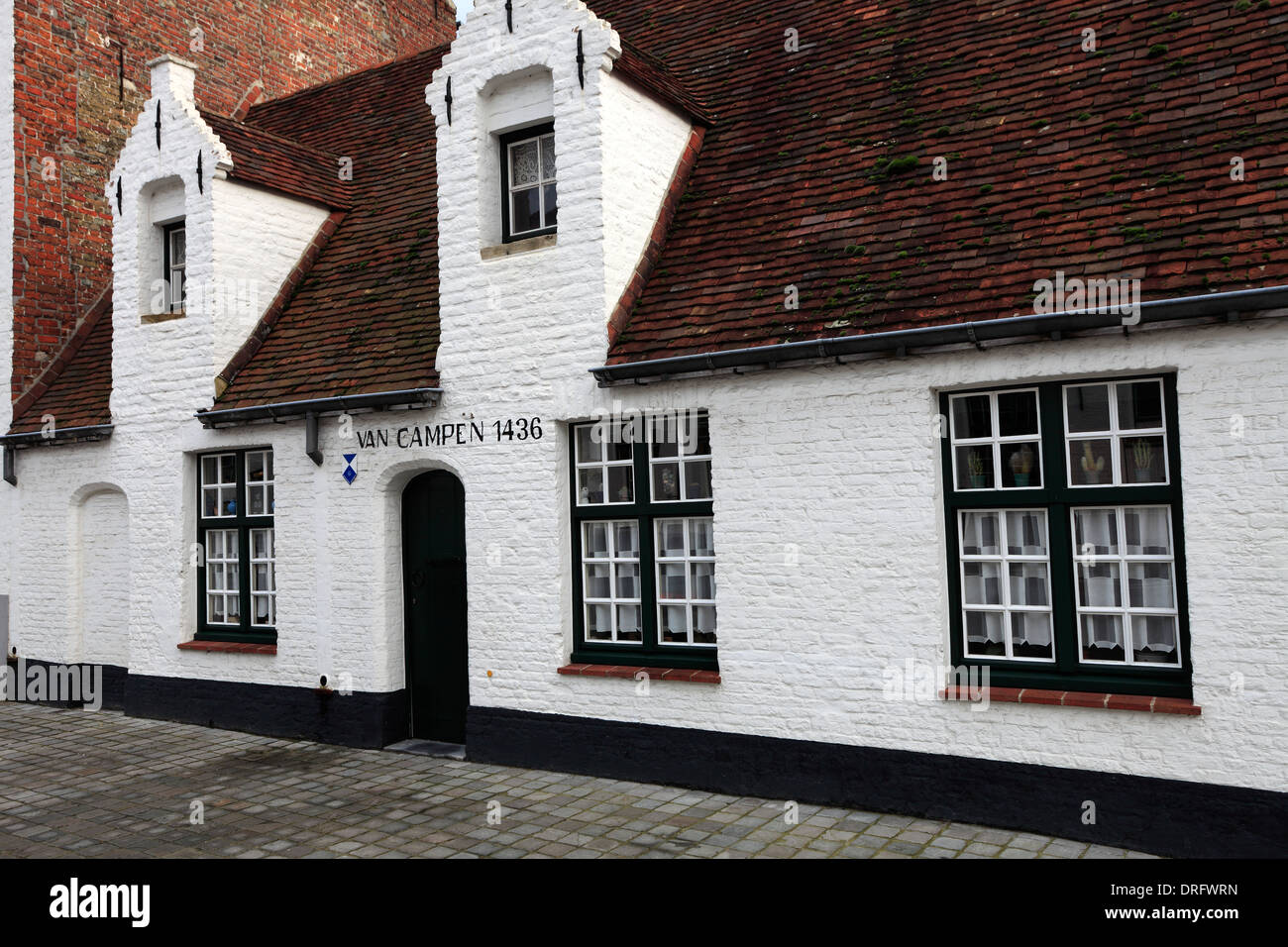 Buildings of the Beguinage Convent, Bruges City, West Flanders, Flemish ...
