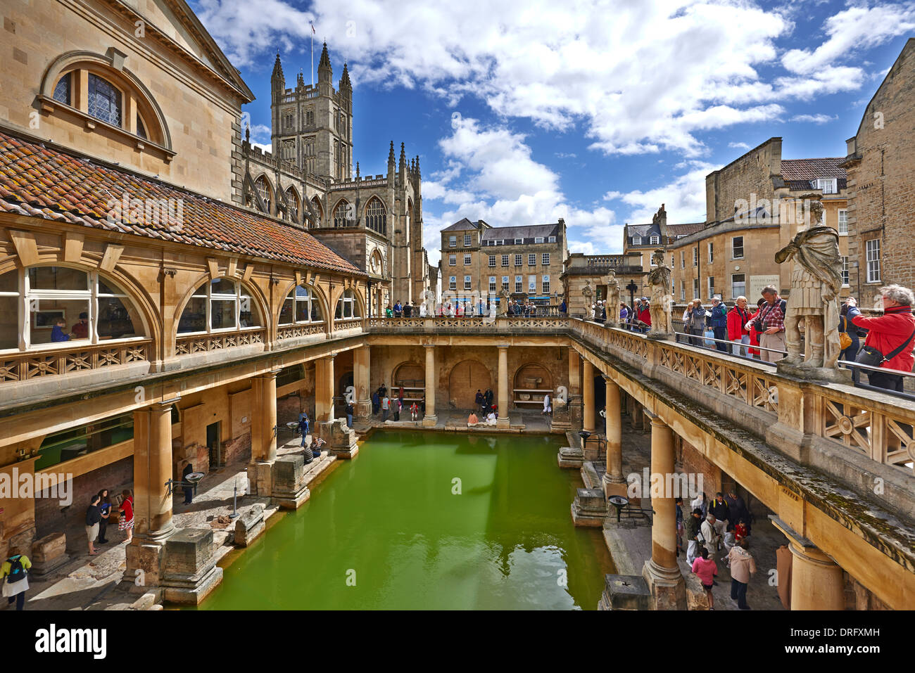The Roman Baths complex is a site of historical interest in the English ...