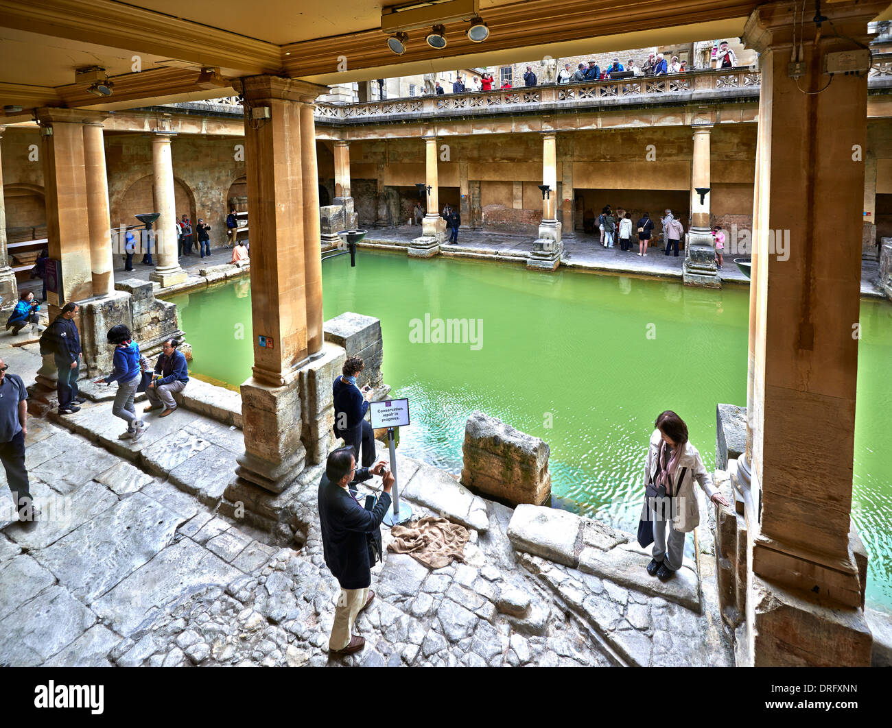 The Roman Baths complex is a site of historical interest in the English ...