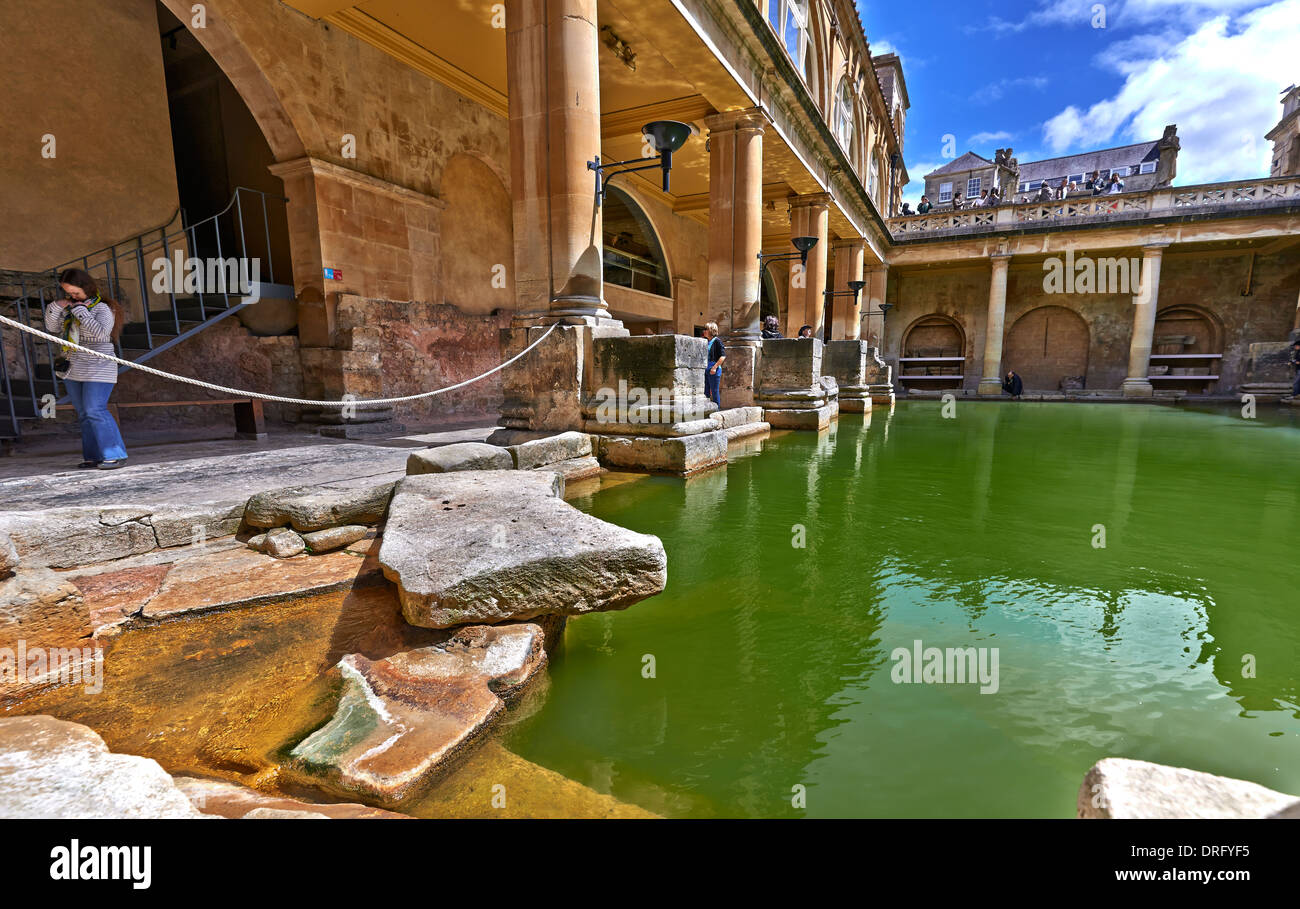 The Roman Baths complex is a site of historical interest in the English ...
