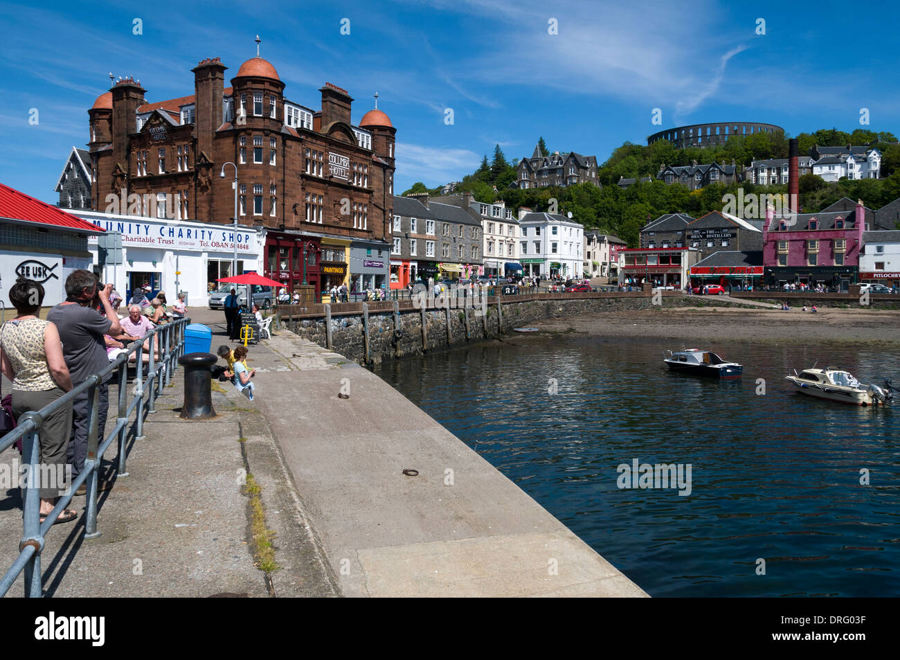 Oban from the North Pier. Oban, Highland region, Scotland, UK Stock ...
