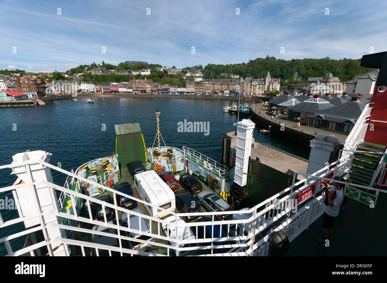 Oban from on board the Caledonian MacBrayne's ferry, the 'Lord of the ...
