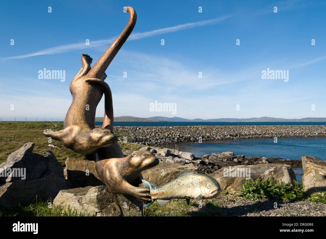 Otter sculpture at the ferry terminal at Ardmor (Aird Mhòr), Isle of ...