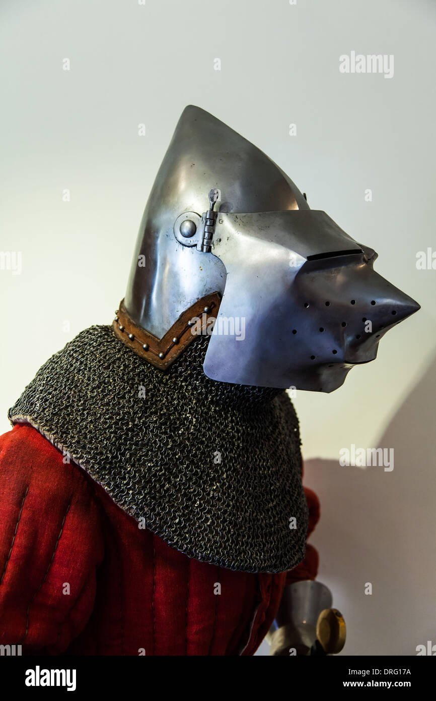 Tuscany, Italy. Detail of an original Medieval armour Stock Photo - Alamy