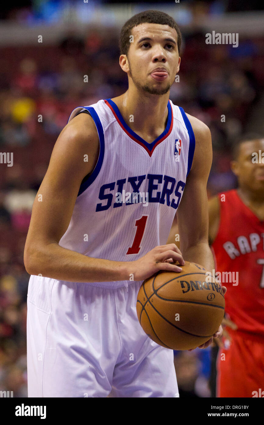 January 24, 2014: Philadelphia 76ers point guard Michael Carter ...