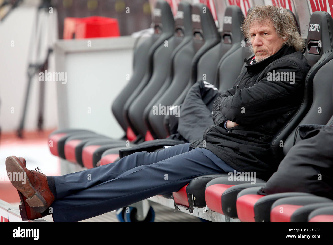 Nuremberg, Germany. 25th Jan, 2014. Nuremberg's coach Gertjan Verbeek ...