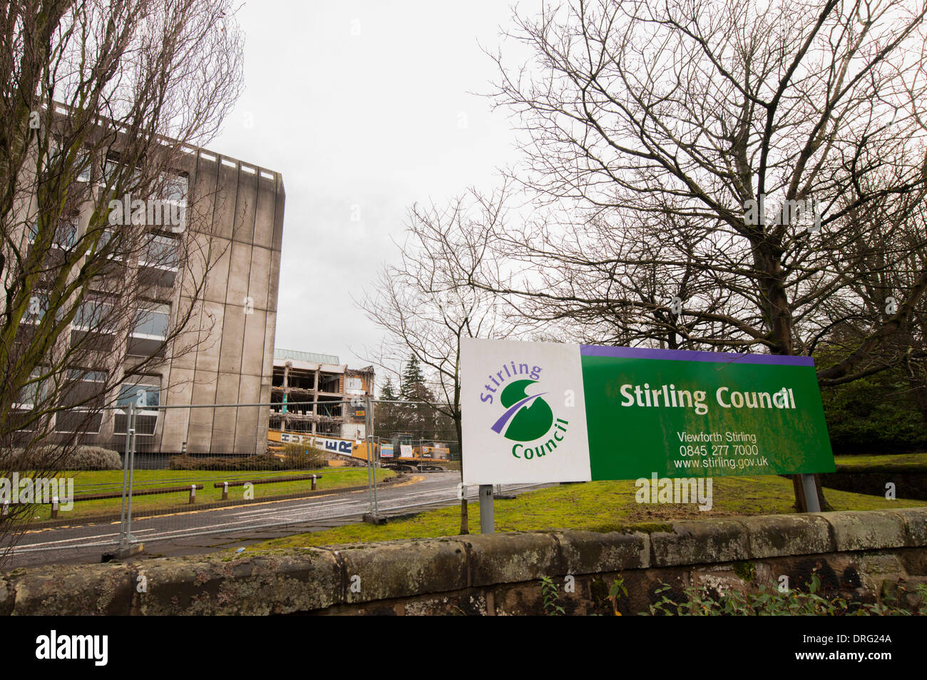 Stirling, Scotland, UK. 25th January 2014. The building is set to be ...