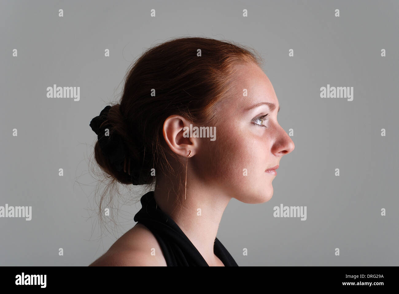Half profile hi-res stock photography and images - Alamy