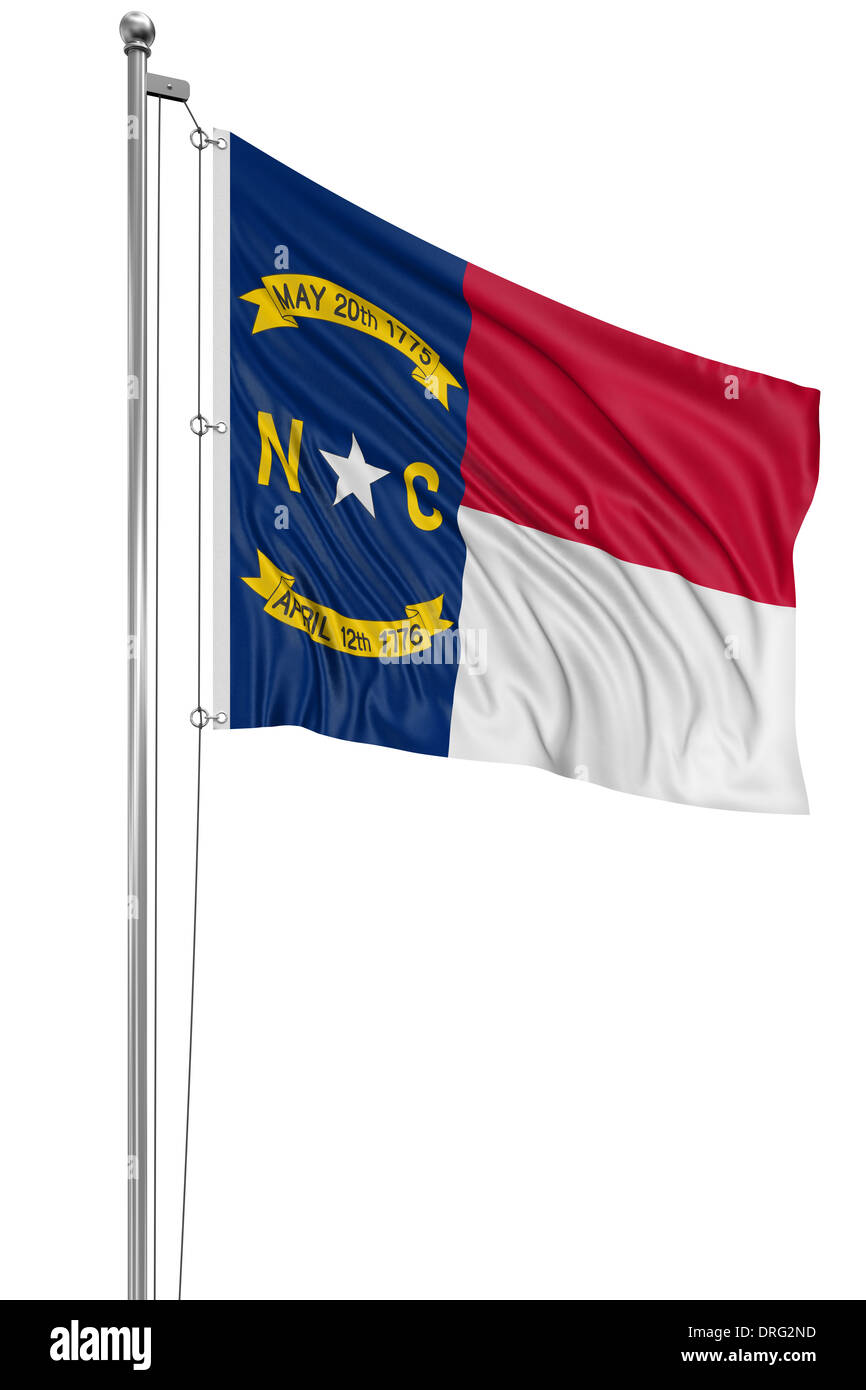 3D North Carolina Flag Stock Photo - Alamy