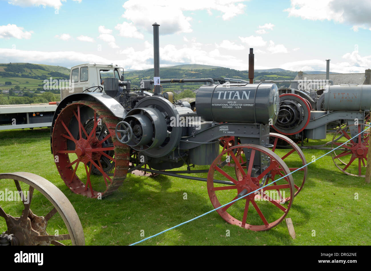 Titan Vintage Tractor Three Cocks Vintage Steam Rally Stock Photo - Alamy