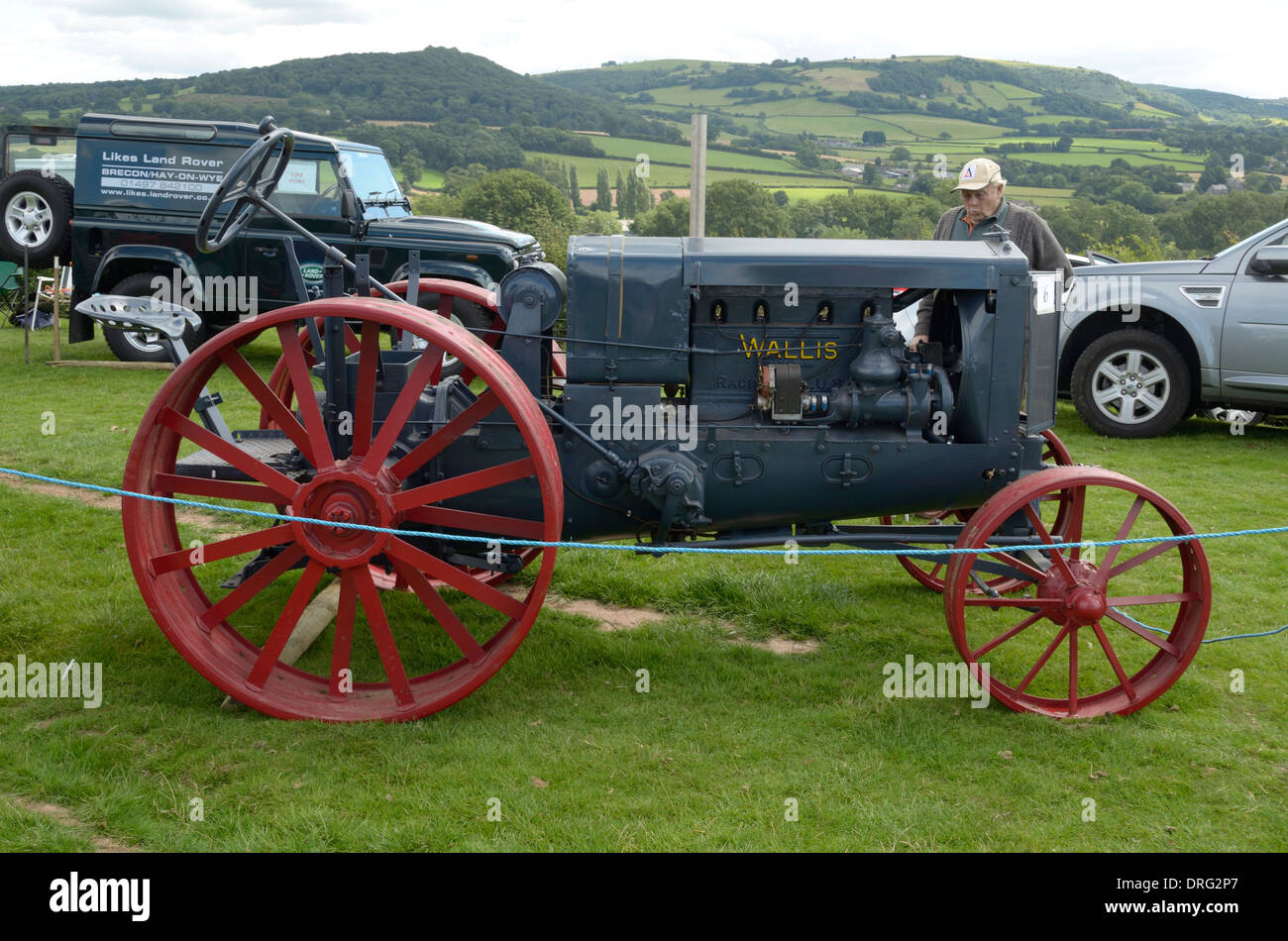 Wallis Vintage Tractor at Three Cocks Vintage Steam Rally Stock Photo ...