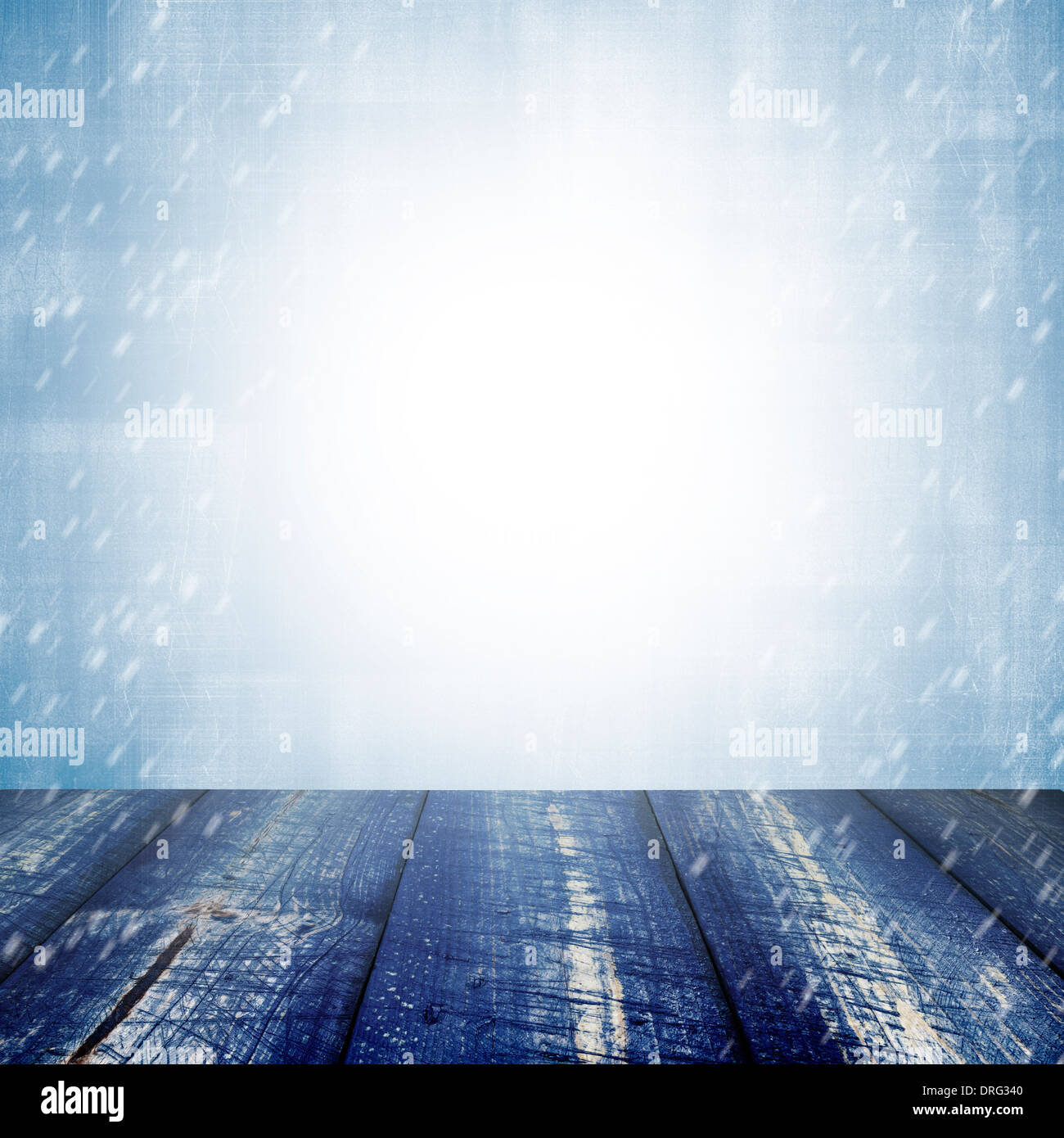 Winter background with a wooden panel in the shape of a square Stock ...