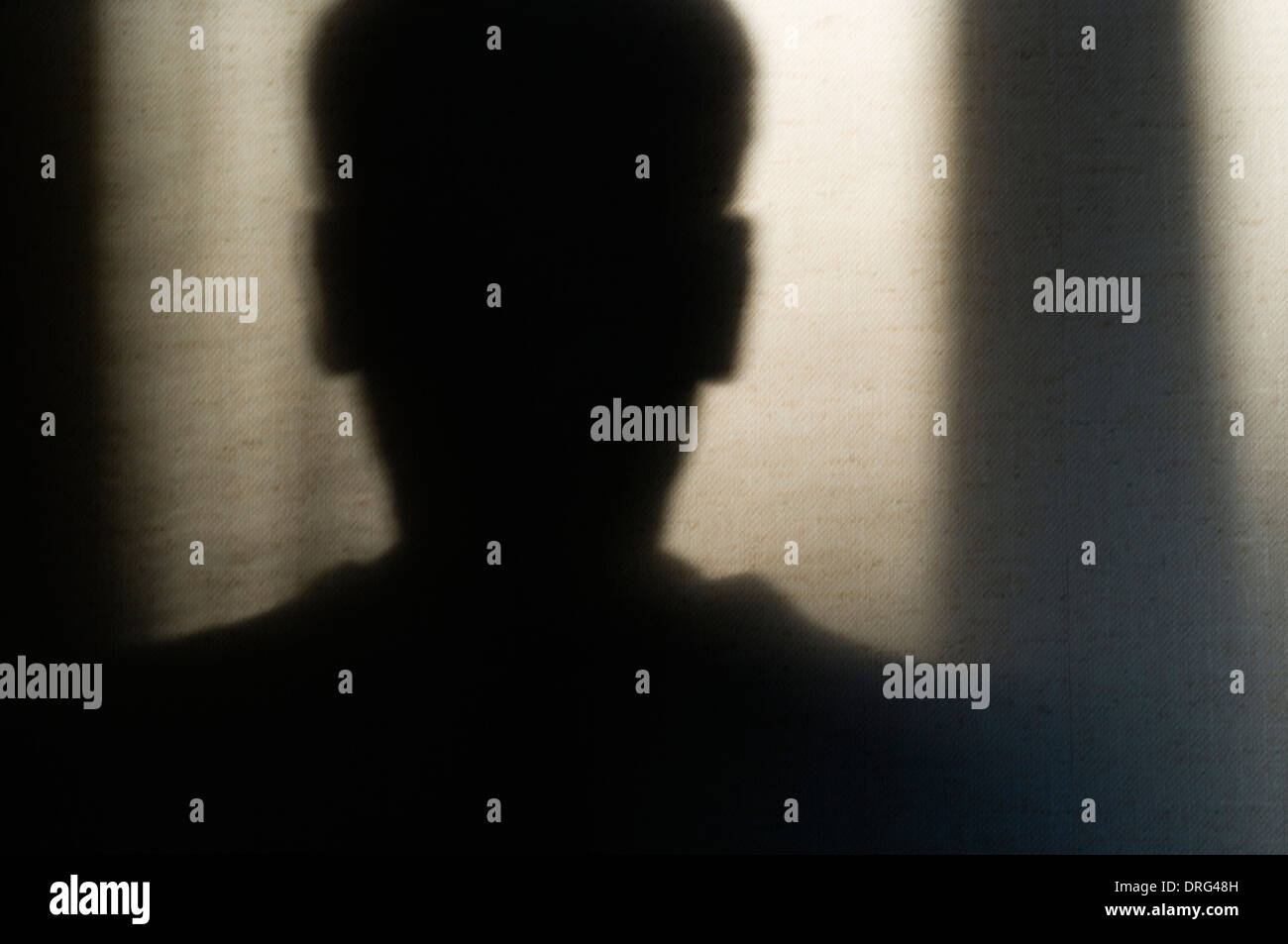 man's shadow on wall Stock Photo - Alamy